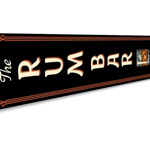 The Rum Bar Sign, Rum Lovers, Rum Bar, Rum Bar Sign, Beer Lover Decor ...