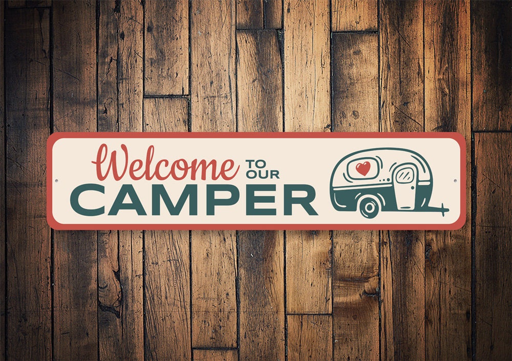 Welcome to Our Camper Camper Sign Camp Life Decor Campers | Etsy