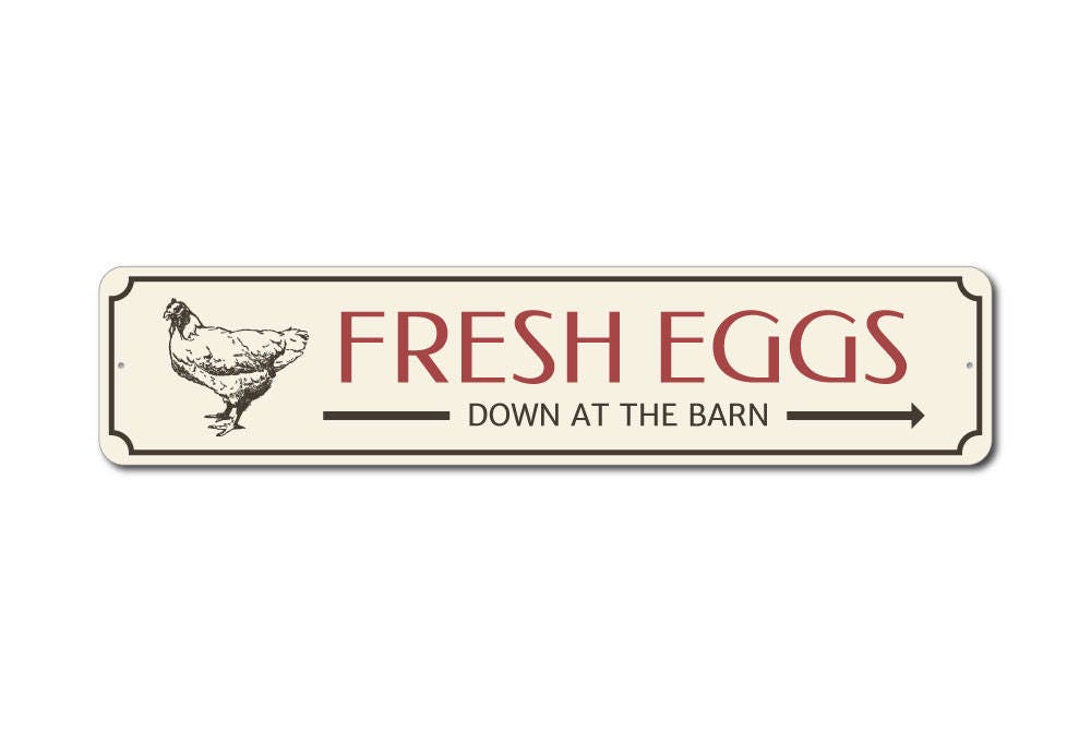 Chicken Sign Hen Sign Hen Decor Fresh Eggs Sign Fresh Eggs | Etsy