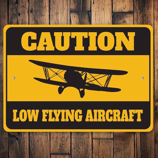 Caution Low Flying Aircraft Sign - Etsy