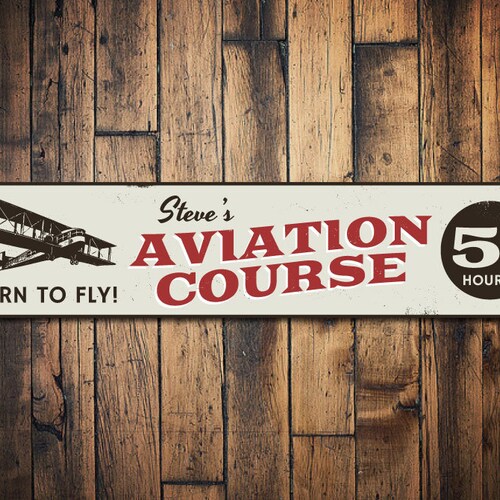 Custom Metal Hangar Sign Personalized Aviation Decor - Etsy