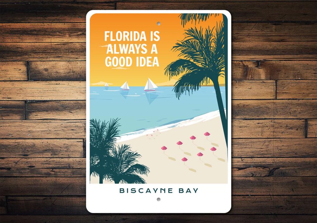 Florida Vacation Sign, Beach House Sign, Florida Home Decor, Florida ...