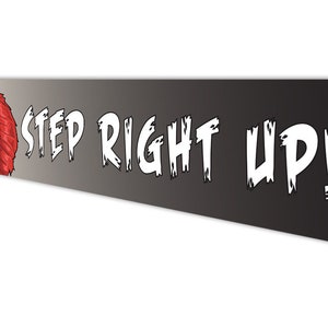 Step Right up Sign, Scary Clown Sign, Clown Decor, Scary Sign, Haunted ...