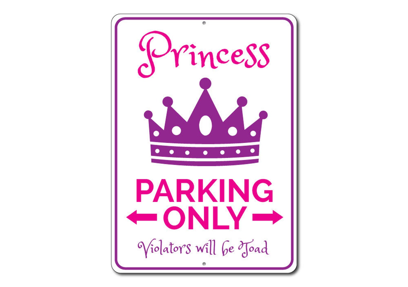 Princess Parking Sign Princess Decor Gift for Princess | Etsy