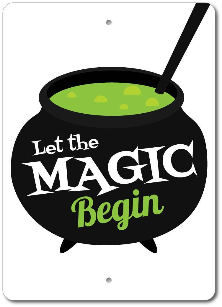 Cauldron Sign Magic Sign Cauldron Decor Magic Decor - Etsy