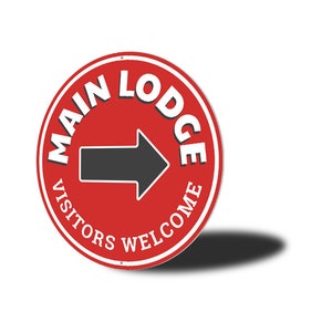 Main Lodge Area, Main Lodge Sign, Lodge Decor, Travel Sign, Cabin Decor ...