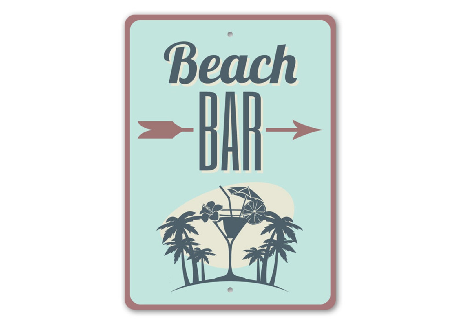 Beach Bar Sign Beach Drink Decor Bar Beach Decor Coast - Etsy