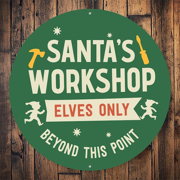 Elves Only Sign - Etsy