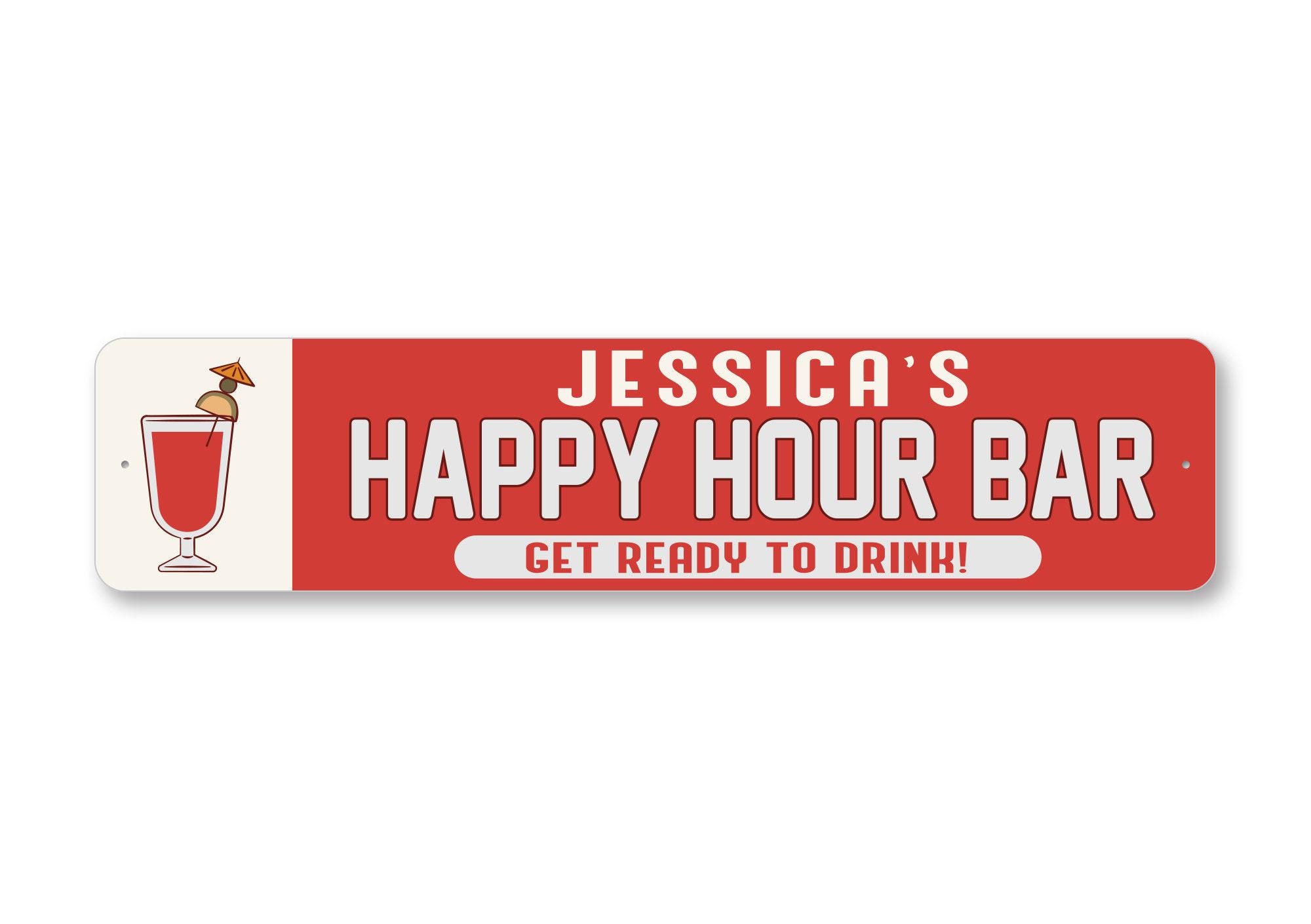 Happy Hour Decor, Happy Hour Bar Sign, Retro Bar Sign, Happy Hour ...