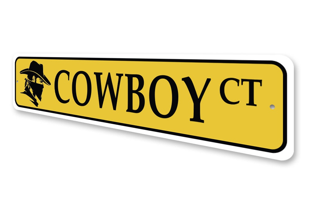 Cowboy Sign Cowboy Road Sign Cowboys Country Boy Lone - Etsy