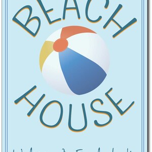 Beach Ball Sign, Beach House Sign, Custom Beach House Decor, Beach Gift ...