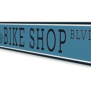 Bike Shop BLVD, Bike Shop Decor, Bike Lover Decor, Bike Sign, Antique ...