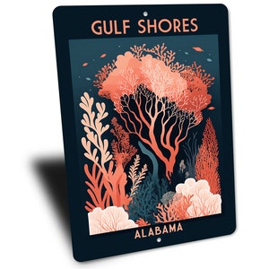 Gulf Shores Alabama Sign, Custom State Sign Decor, Beach House Sign ...