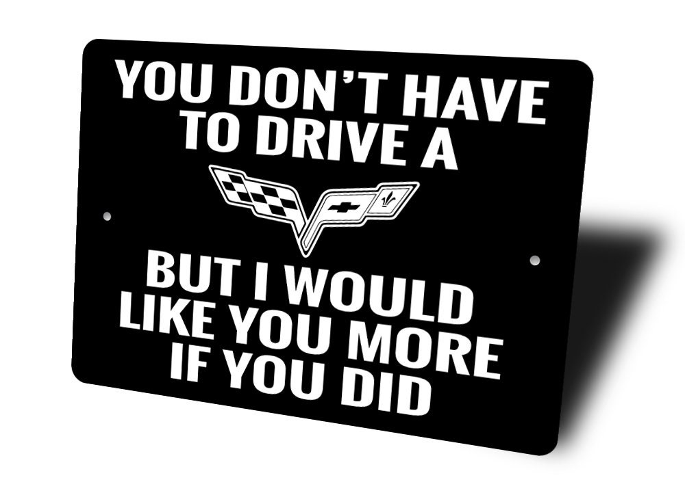 Corvette Humor Sign Funny Corvette Sign Corvette Garage - Etsy