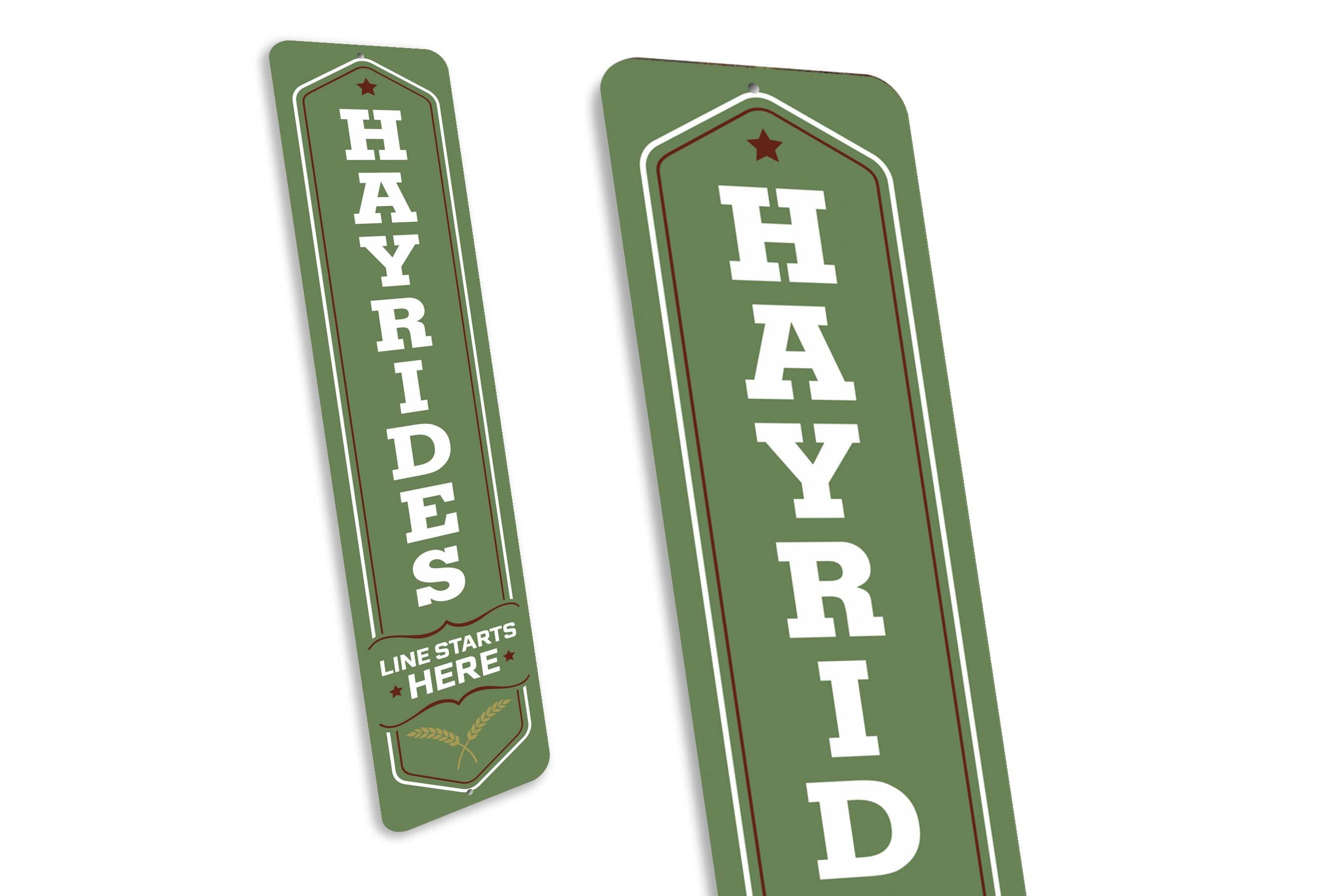 Hayrides Porch Sign Autumn Harvest Farmhouse Sign Hayrides - Etsy