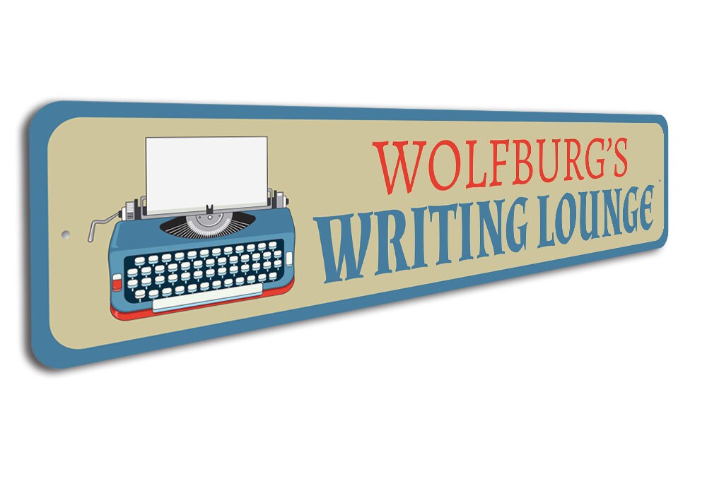 Writing Lounge Sign Sign for Writers Writing Lounge Decor - Etsy