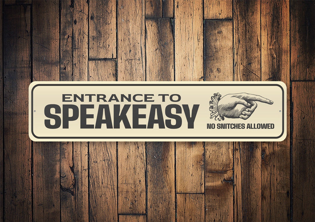 Speakeasy Entrance, Enter Bar Here, Speakeasy Decor Sign, Funny Bar ...
