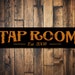 Tap Room Sign, Personalized Established Date Bar Sign, Custom Est. Date ...