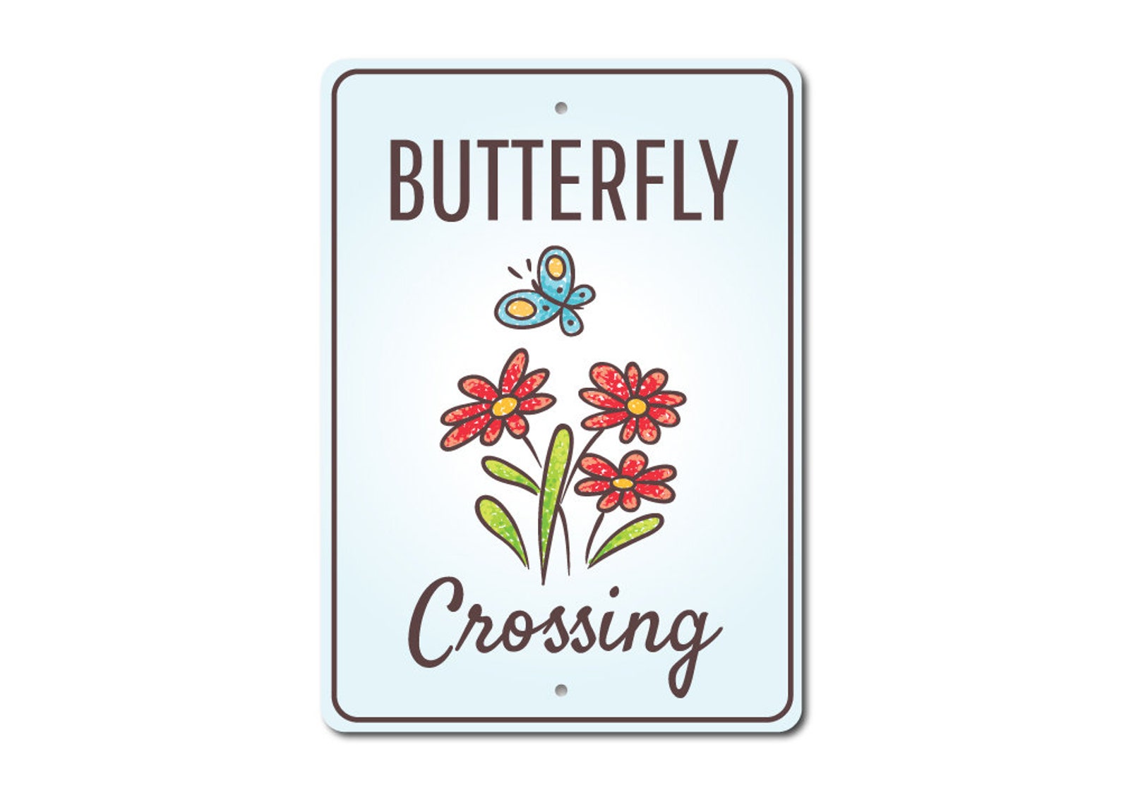 Butterfly Crossing Butterfly Lover Sign Butterfly Decor - Etsy