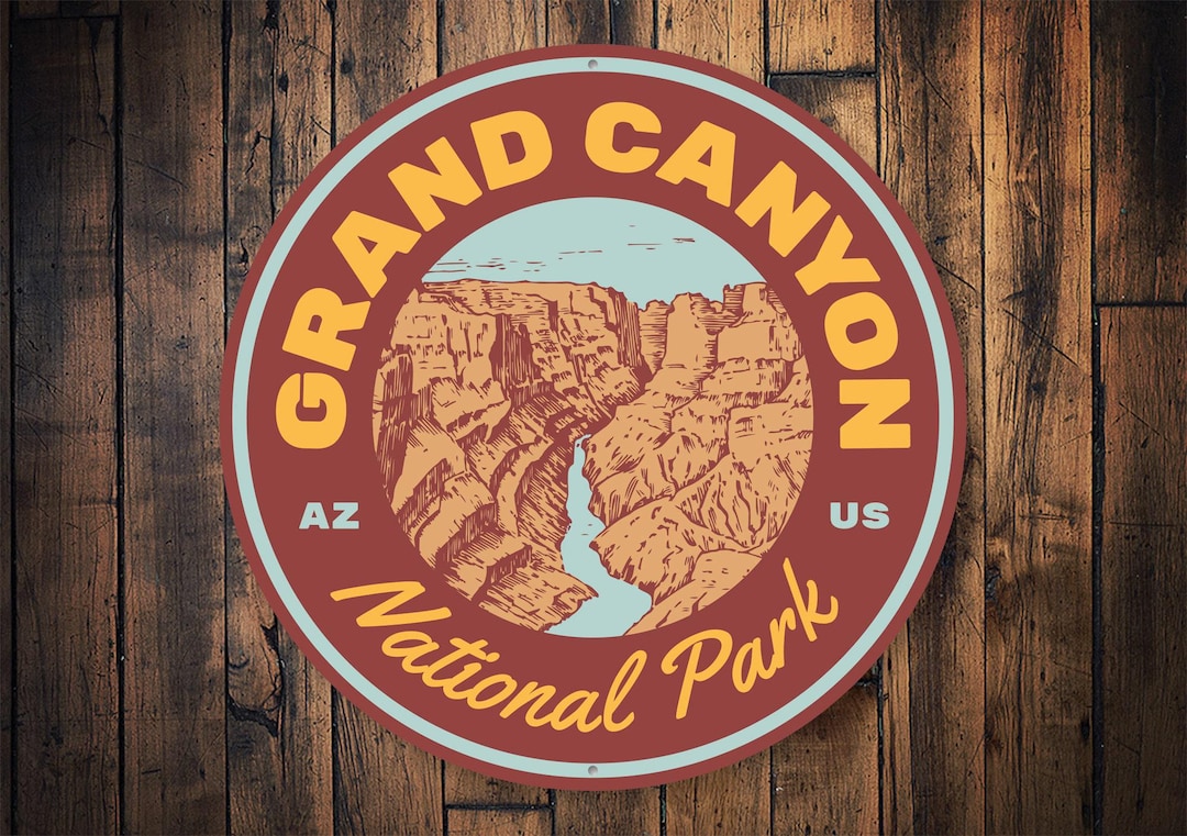 Grand Canyon National Park Metal Sign - Arizona Travel Decor - Vintage ...