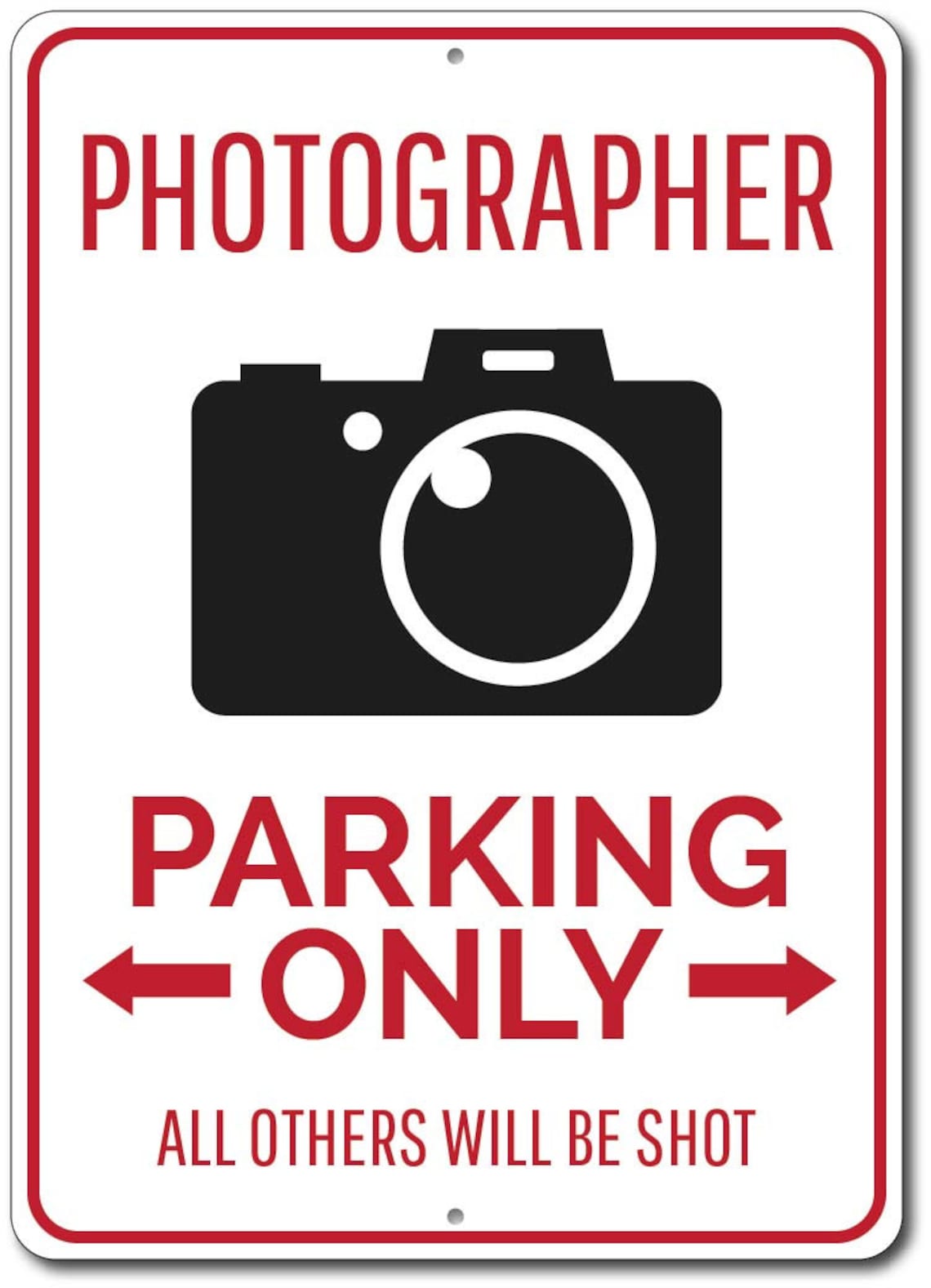 Photographer Parking Sign Photographer Sign Gift for - Etsy