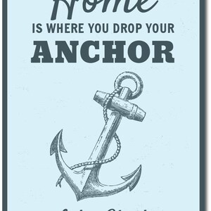 Anchor Sign, Custom Nautical Decor, Gift for Beach Lover, Personalized ...