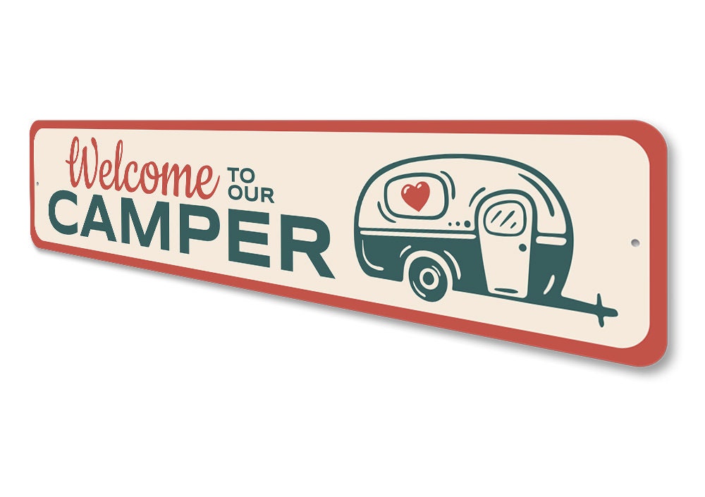 Welcome to Our Camper Camper Sign Camp Life Decor Campers | Etsy