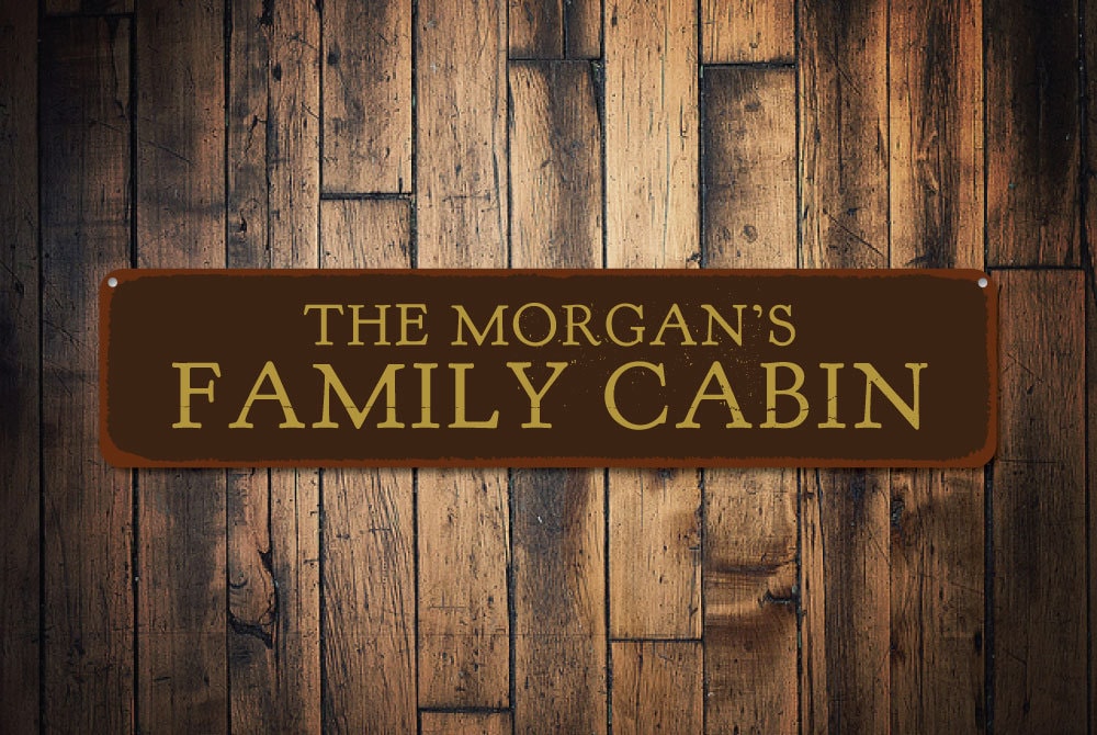 Family Name Cabin Sign Personalized Family Lodge Sign Custom | Etsy