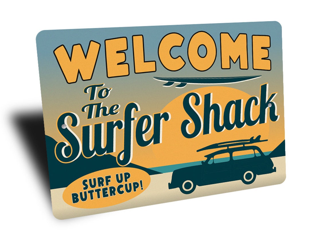 Welcome to Surf Shack Sign Custom Surf Sign Custom Surf | Etsy