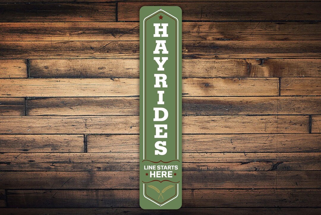 Hayrides Porch Sign, Autumn Harvest, Farmhouse Sign, Hayrides Fall Sign ...