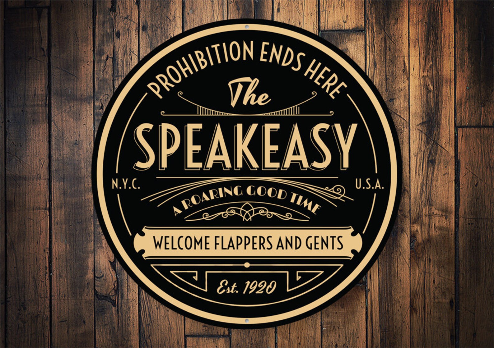 Prohibition Ends Here Prohibition Decor the Speakeasy Beer | Etsy