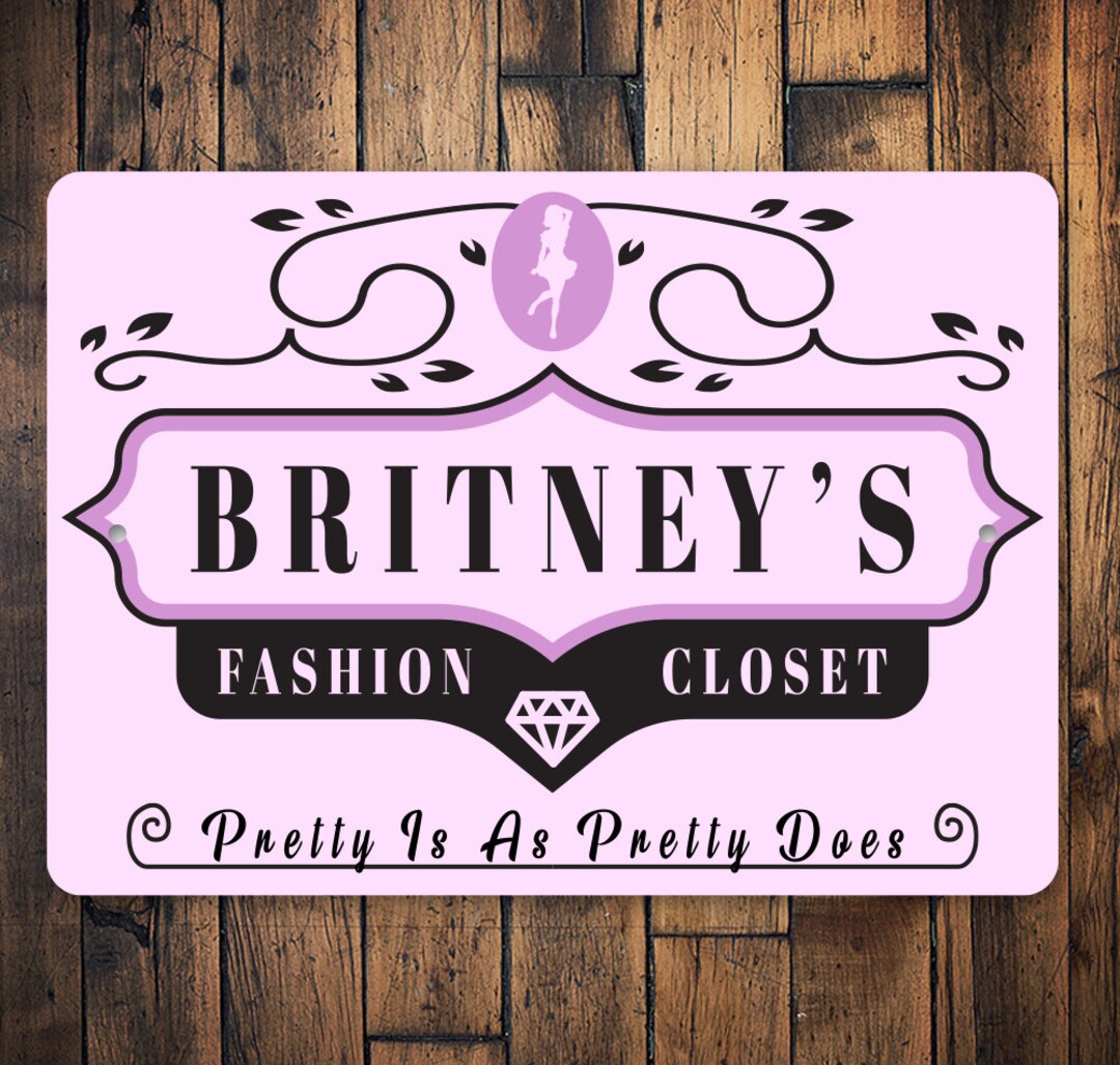 Custom Closet Sign, Girl Closet Sign, Makeup Decor, Wife Decor, Wife ...
