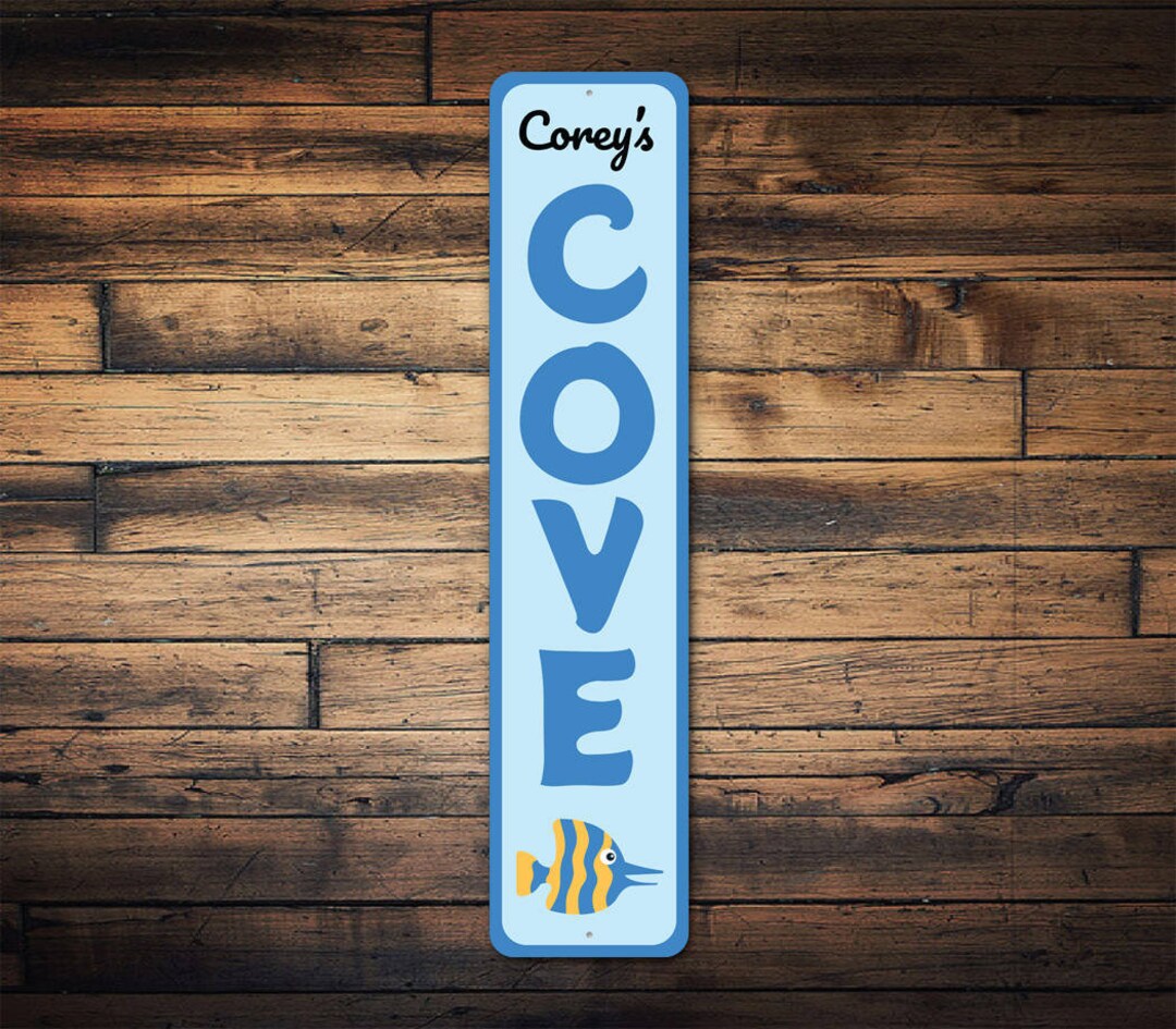 Kid Beach Cove Sign, Beach Cove Sign, Beach Lover Decor, Sign for Beach ...