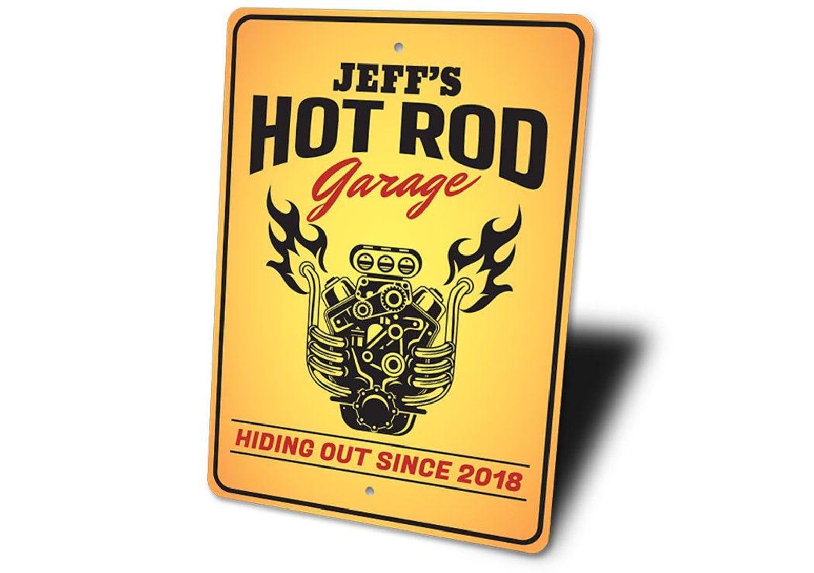 Personal Hot Rod Garage, Engine Decor, Big Engine Sign, Hot Rod Garage ...