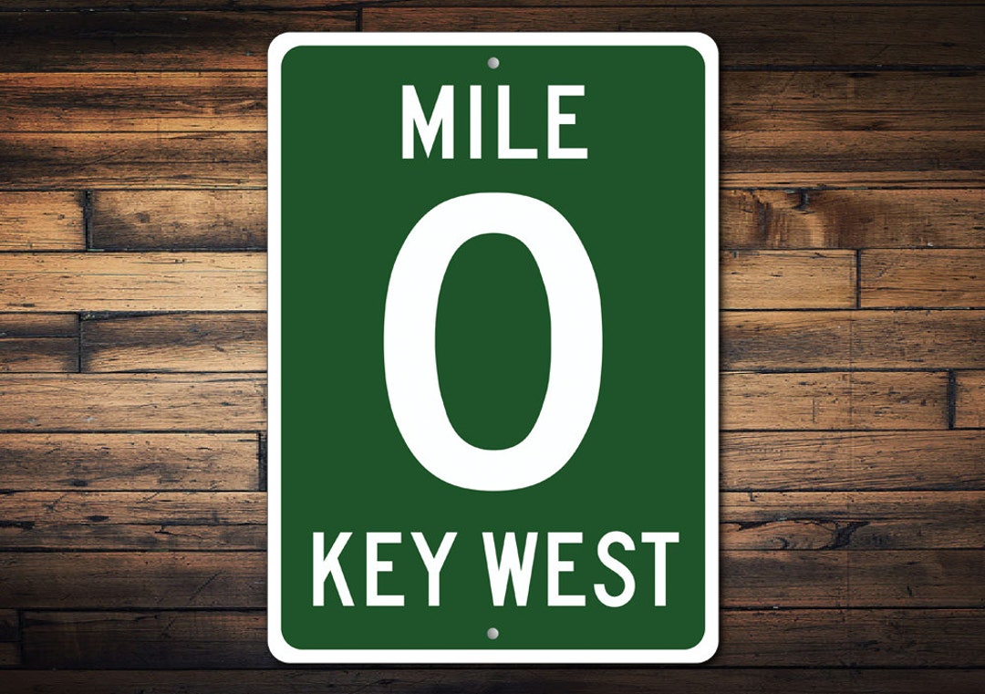 Mile 0 Key West Sign, Mile Marker Sign, Key West Landmark, Mile 0 ...