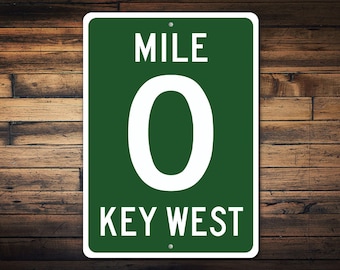 Mile Marker 0 Key West Highway Sign - Etsy