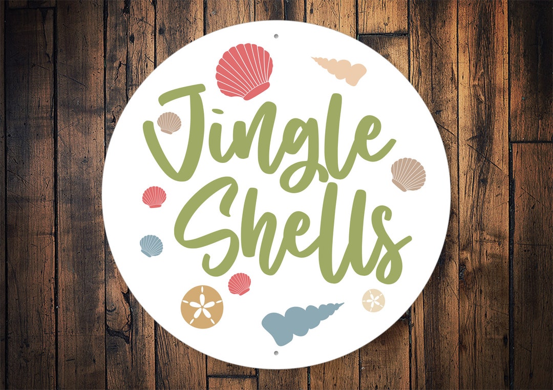Jingle Shells Sign, Jingle Bells Sign, Custom Christmas Decor, Decor ...