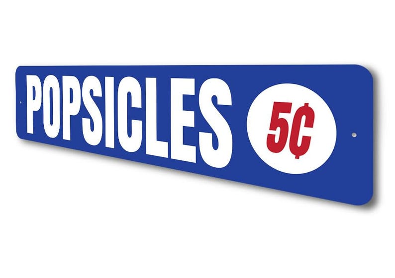 Popsicles for Sale Sign, Popsicle Sign, Popsicle Freezer, Vintage ...