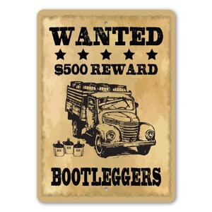 Bootlegger Sign, Bootlegger Moonshine, Bootlegger Bar, Bootlegger Decor ...