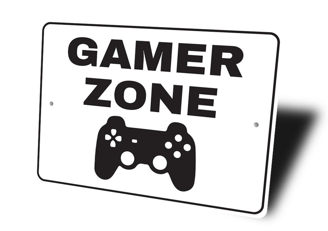 Gamer Zone Sign Gaming Zone Decor Gamer Gaming Decor Game - Etsy