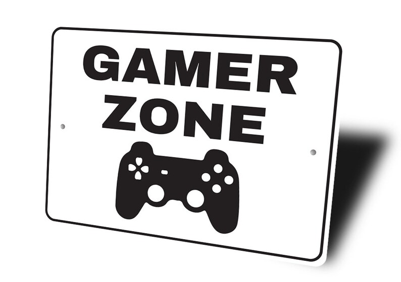 Gamer Zone Sign Gaming Zone Decor Gamer Gaming Decor Game - Etsy
