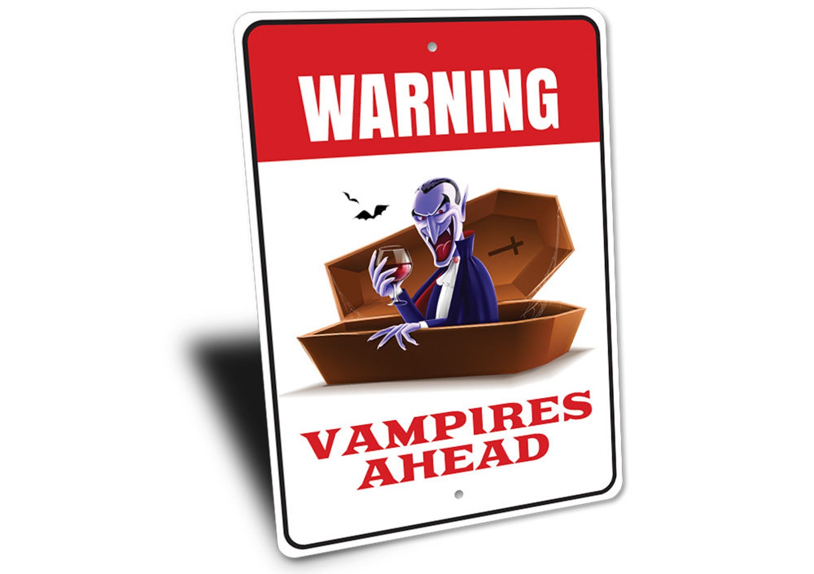 Vampires Ahead Sign Vampires Sign Vampire Nights Scary - Etsy