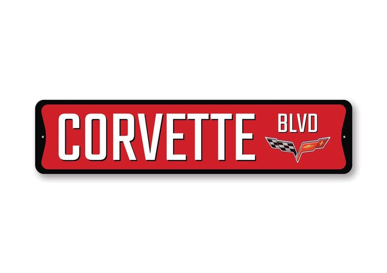 Corvette Metal Sign Set – 3-piece Wall Art Bundle – Man Cave, Garage ...