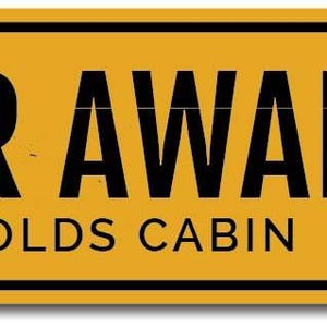 Be Bear Aware Sign, Personalized Family Name Cabin Sign, Custom Bear ...