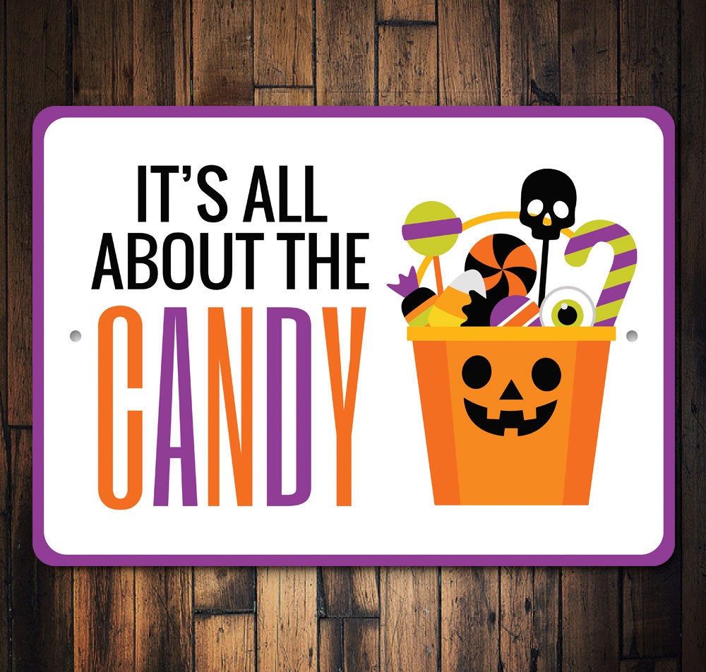 All About the Candy Candy Bucket Signs Sweet Tooth - Etsy