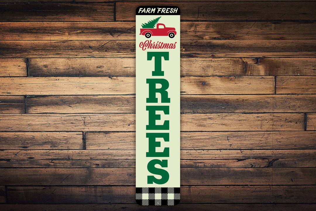 Christmas Trees Sign, Christmas Porch Sign, Christmas Trees Decor ...