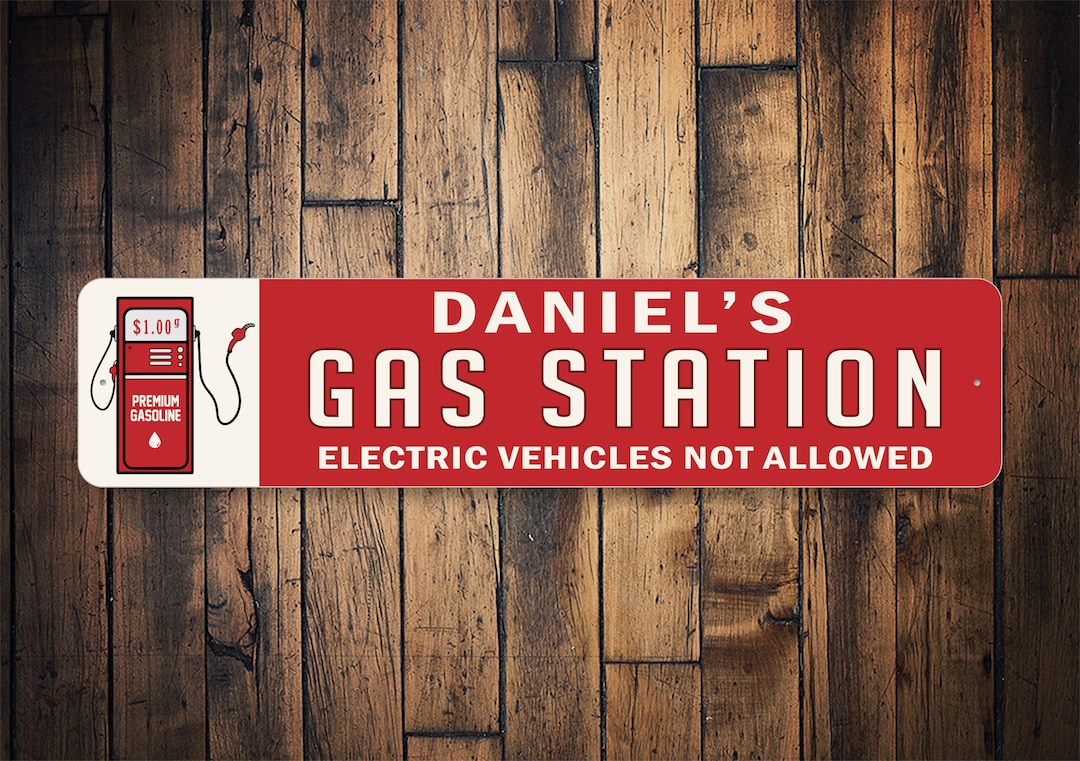 Gas Station Decor, Funny Diesel Gift, Gas Station Sign, Home Gas Pump ...