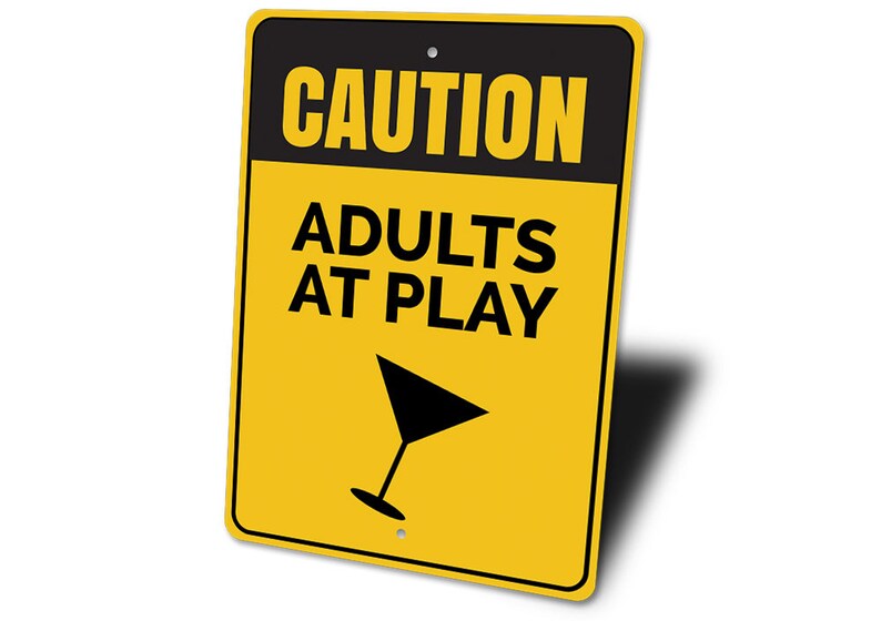 Adults Drinking Sign Caution Adults Adult Drinking Drink - Etsy