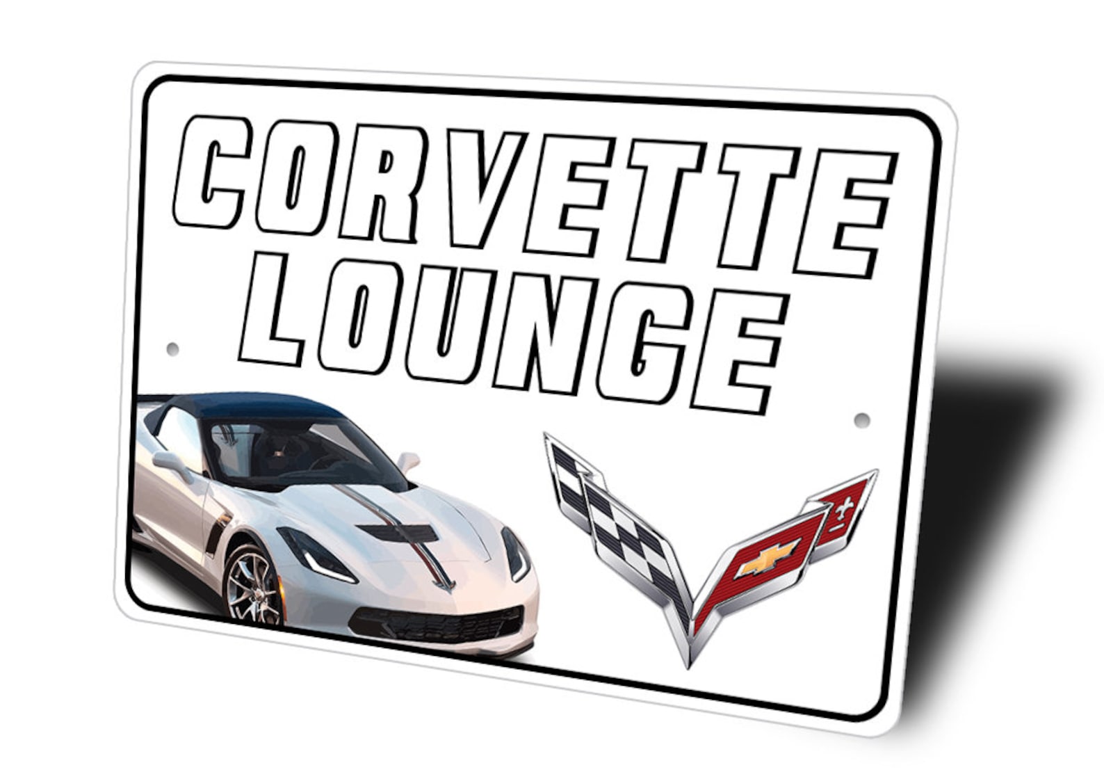 Corvette Lounge Sign Corvette Sign Gift for Corvette - Etsy