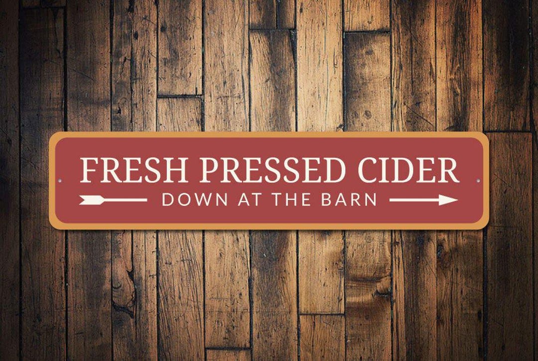Cider Sign, Fresh Pressed Cider Sign, Fresh Cider Decor, Fall Activity ...